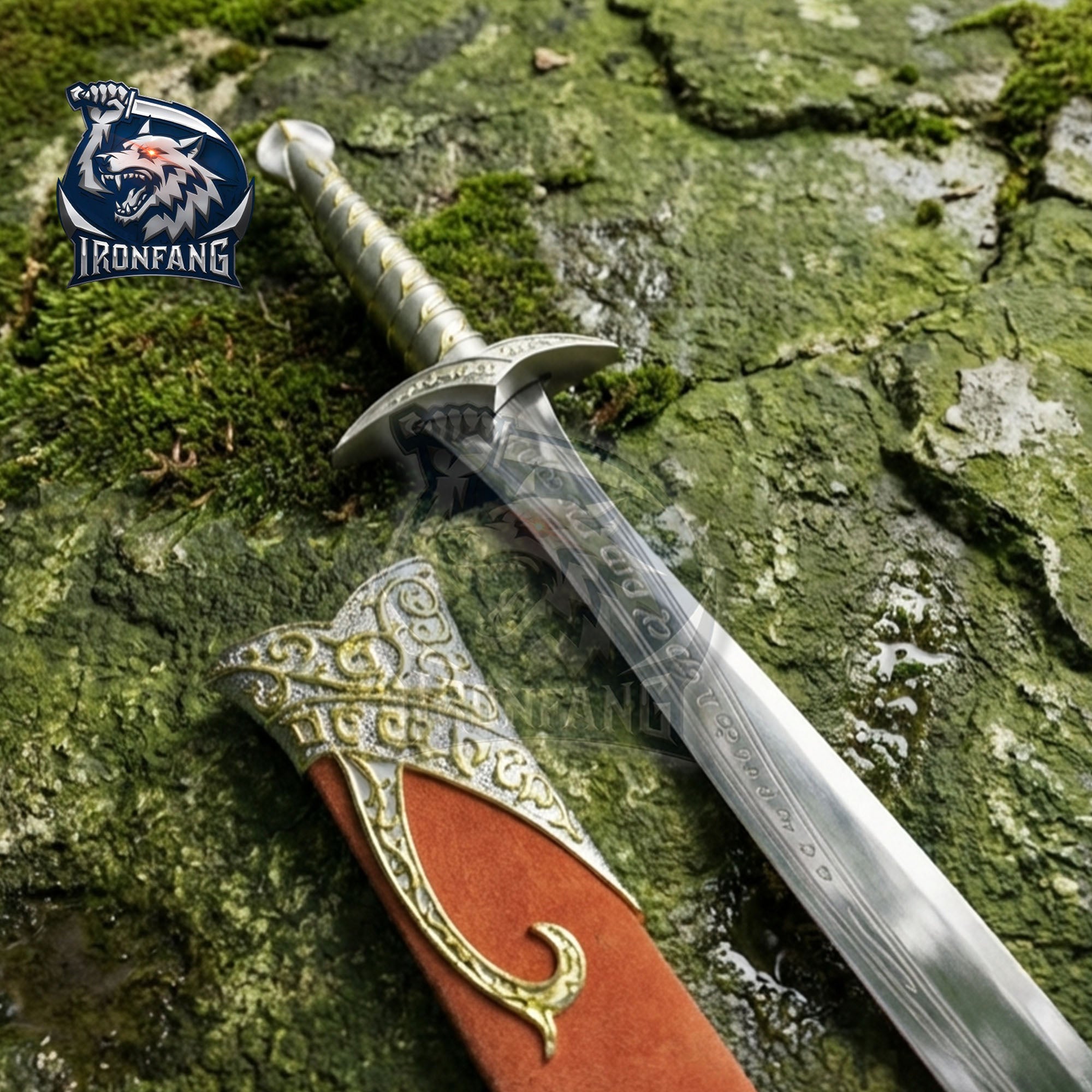 Premium 30" Sting Frodo Lord of the Rings Metal Sword ironfangknife ...